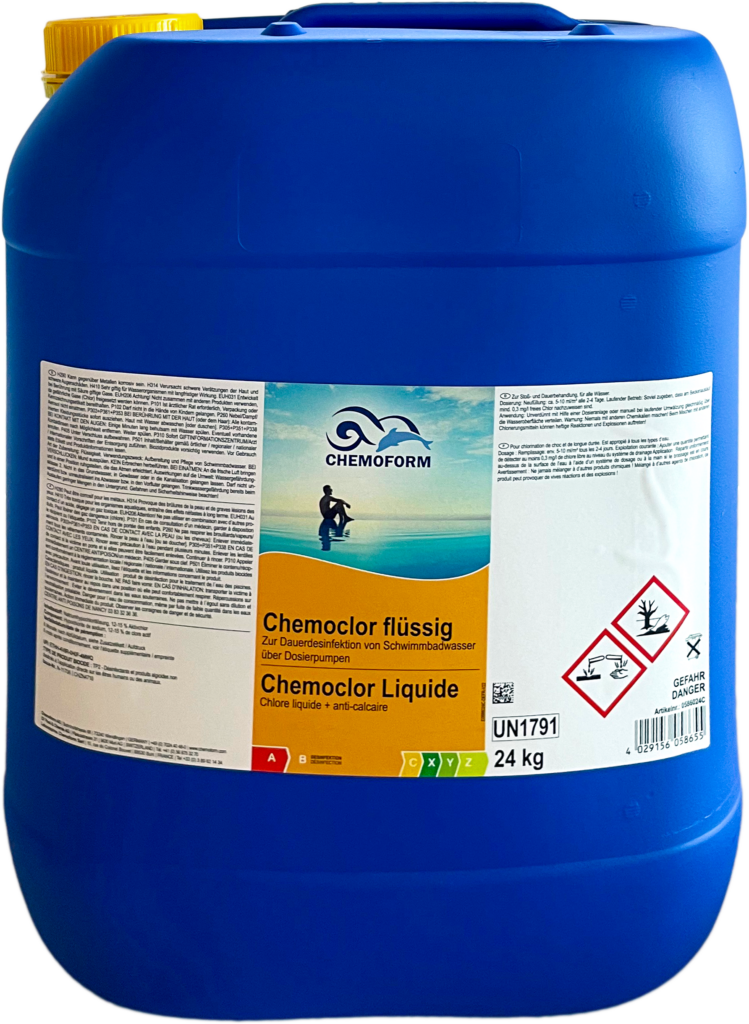 Chlore Liquide 24kg - Jardin d'Eau