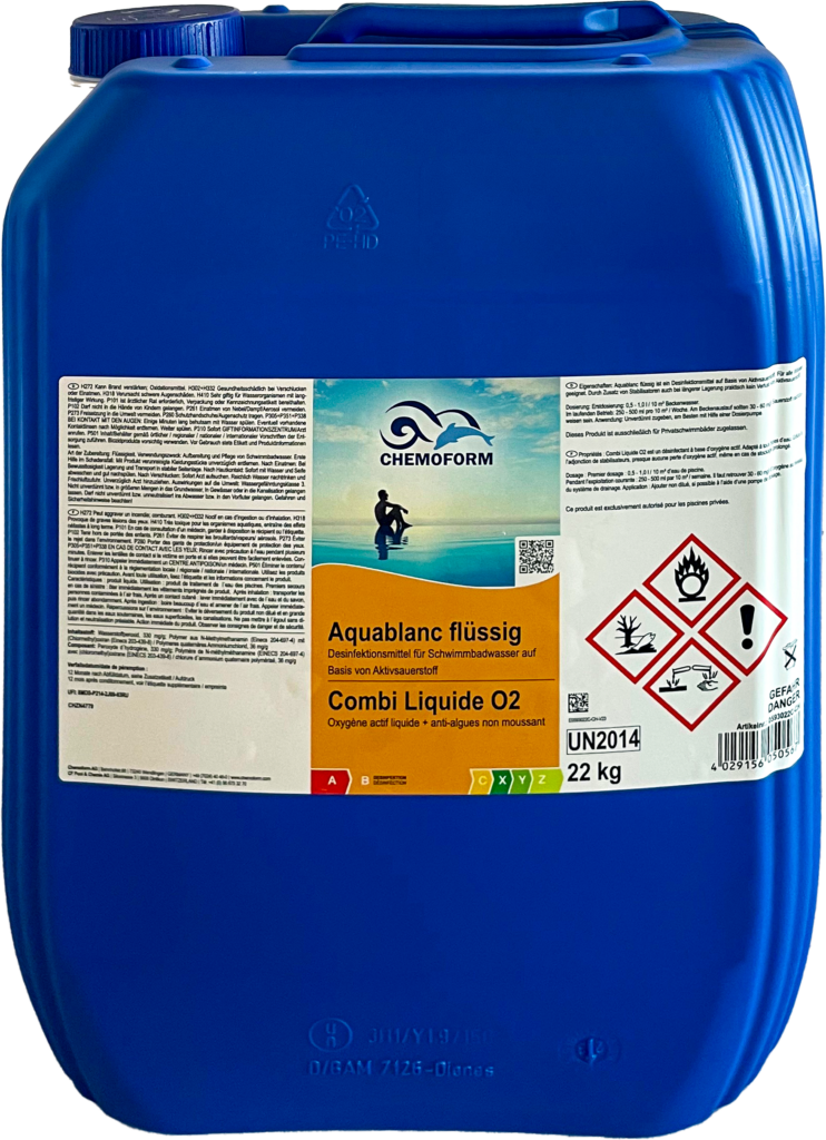 Oxygène actif 22kg liquide - Jardin d'Eau
